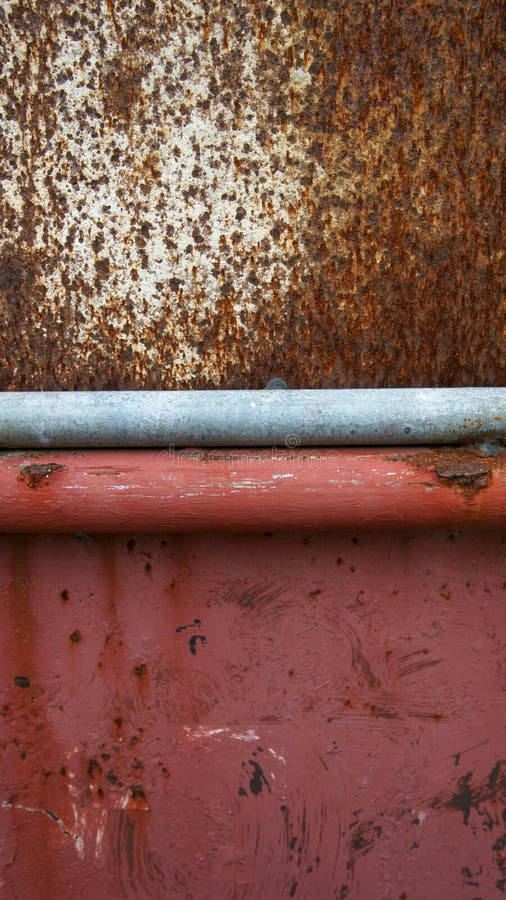 Texture of Steel Surface Rust and Red Steel Below Stock Photo - Image ...