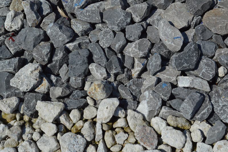 The Texture of the Stone of Different Textures and Sizes Stock Photo ...