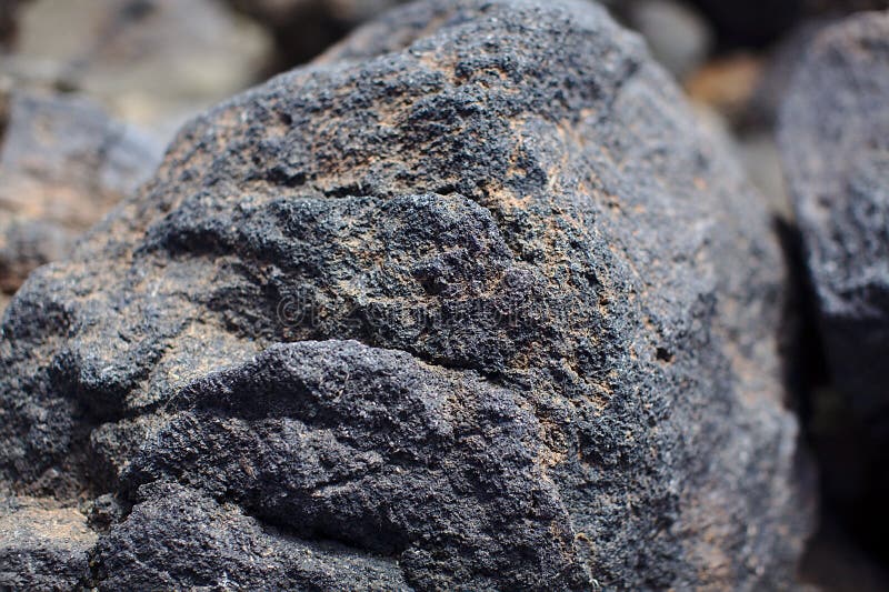 The Texture of the Stone Frozen, Petrified Lava in a Volcano in the ...