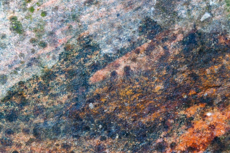 Texture of Stone with Green Patches of Moss Stock Photo - Image of ...