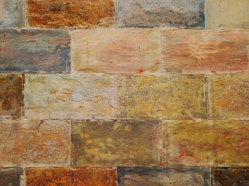 Texture of Stone Multicolor Bricks. Marble Background Decorative Brick ...