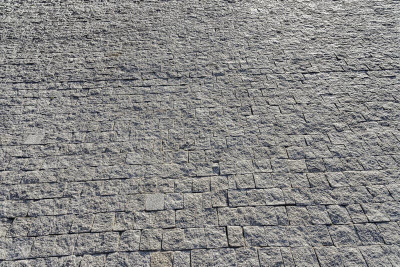 The Texture of a Stone Old Pavement with a Perspective. Stock Photo ...
