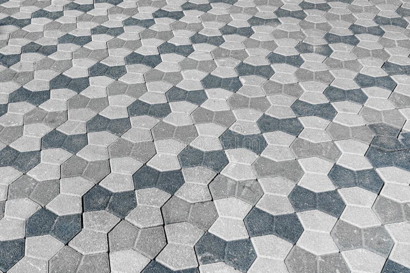 The Texture of a Stone Old Pavement with a Perspective. Stock Image ...