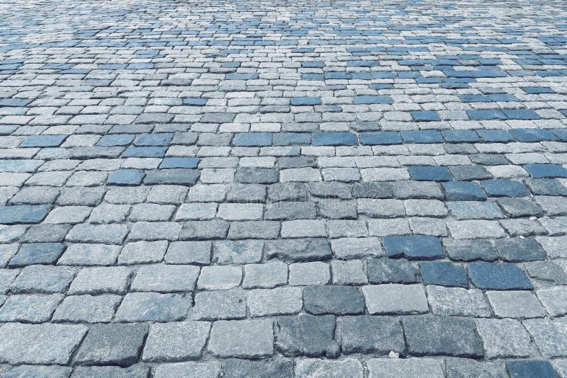The Texture of a Stone Old Pavement with a Perspective. Stock Photo ...