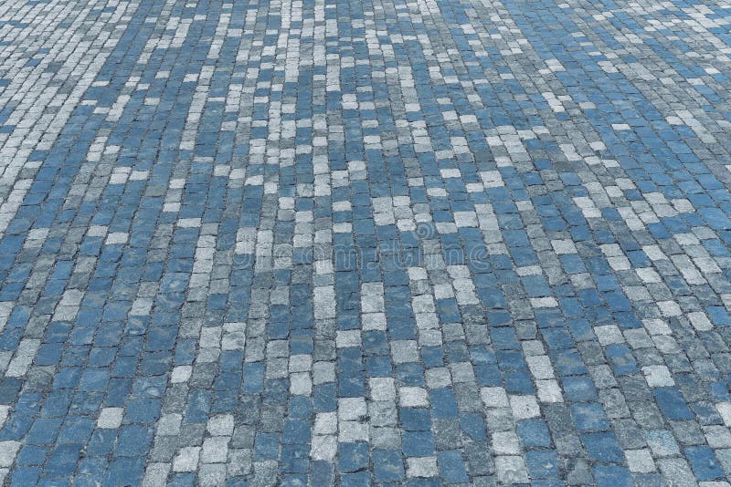 The Texture of a Stone Old Pavement with a Perspective. Stock Photo ...