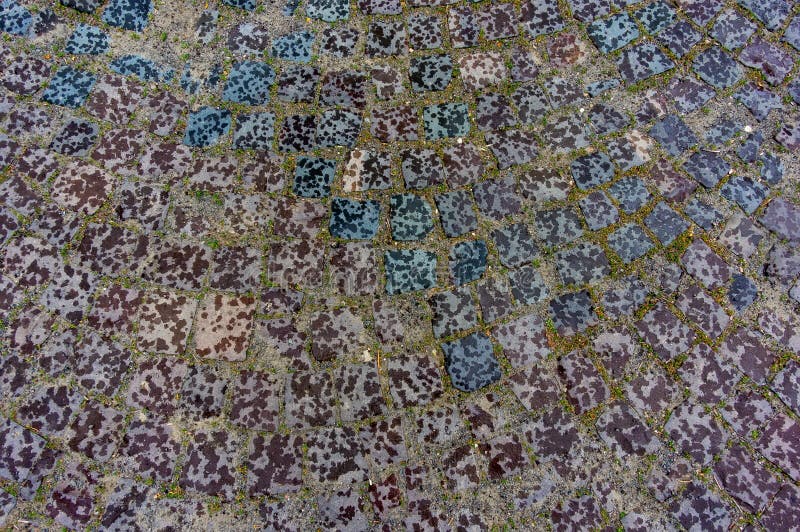 Texture of Stone Pavement with Wet Drops. Rain Drops on the Stones ...