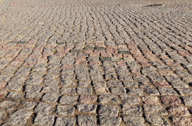 Texture of Stone Pavement Tiles Cobblestones Bricks Background. Stock ...