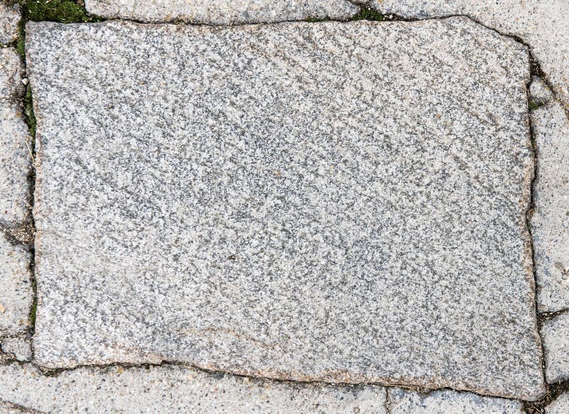 Texture of the Stone. Rectangular Stone Plates of Gray Granite Color ...
