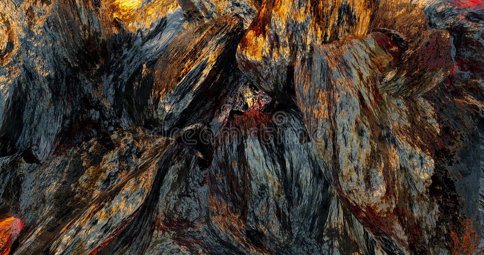 3d Rendering. Texture of Stone or Rock with Sharp Edges. Background for ...