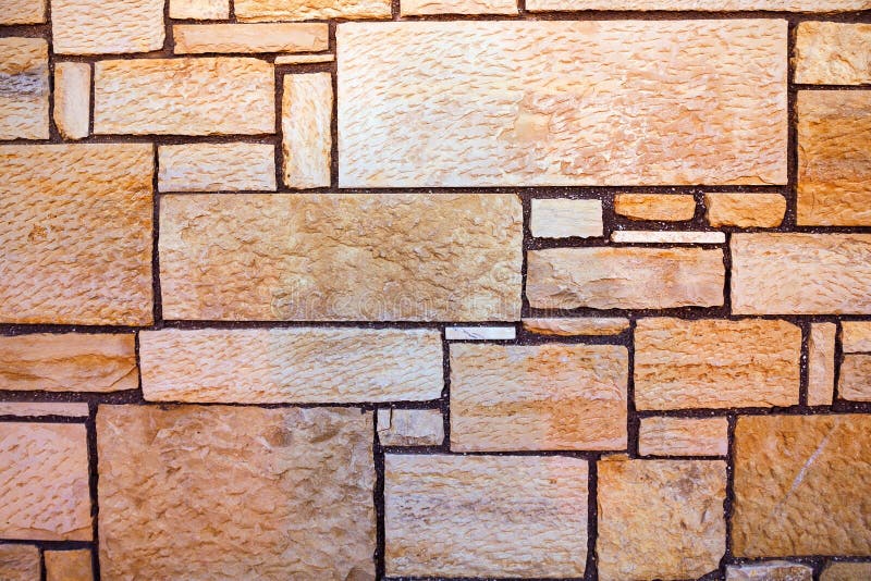 Texture of Stone. Tiles of Different Rectangular Shape. Wall of Stones ...