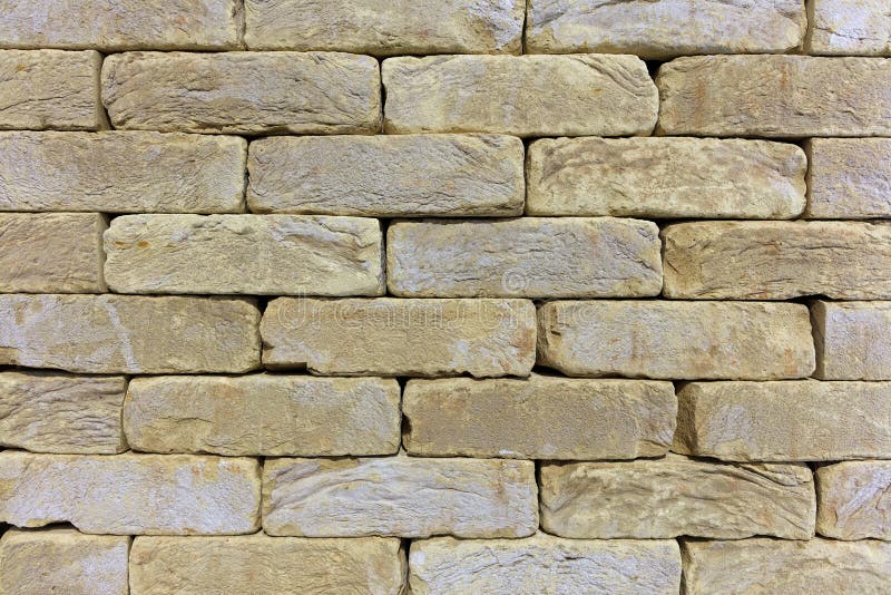 The Texture of the Stone Wall of the Old Brick, Building Stone of Beige ...