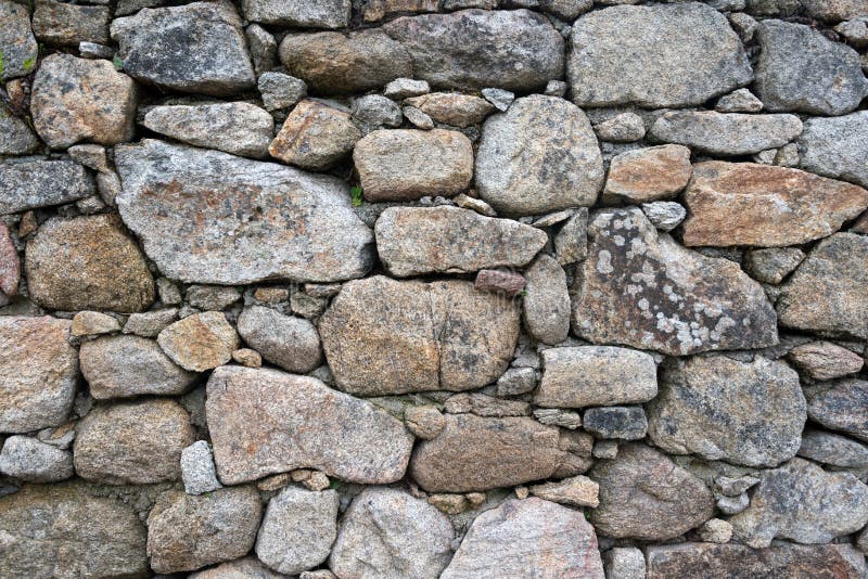Texture of a Stone Wall. Old Castle Stone Wall Background. Wall Made of ...