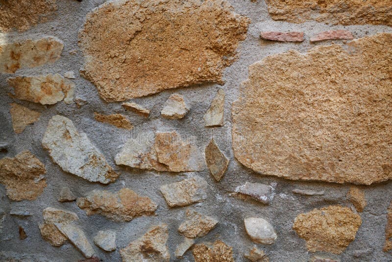 Texture of a Stone Wall. Old Castle Stone Wall Texture Background Stock ...