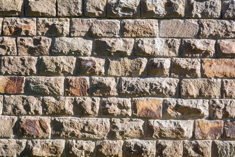 The Texture of a Stone Wall of Rectangular Stones Stock Photo - Image ...