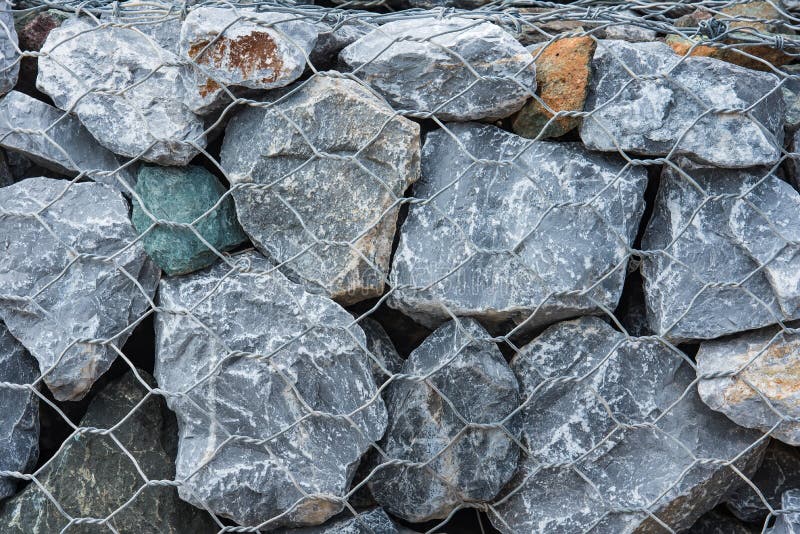 Texture Stone with Wire Mesh for Falling Rock Protection.Thailand ...