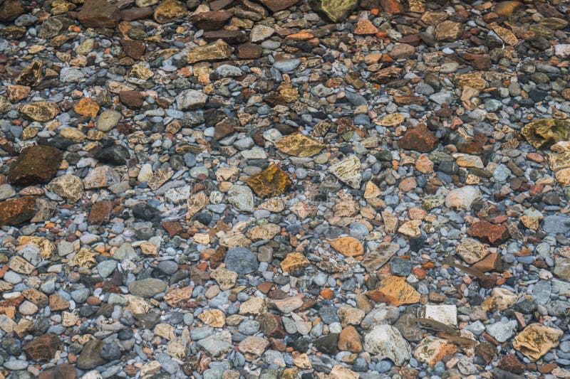 Texture of Stones at Bottom of the River with Clear Clear Water Stock ...