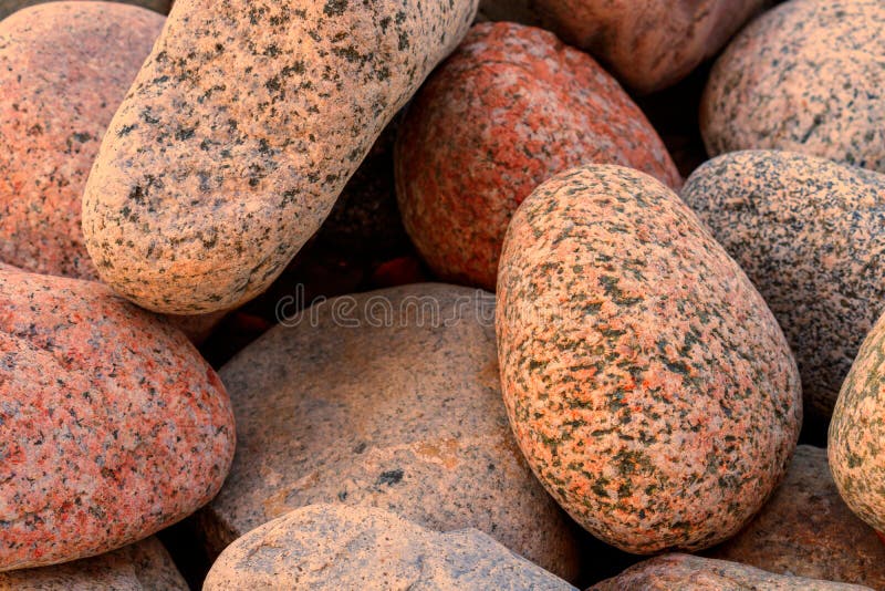 The Texture of Stones of Different Sizes and Colors. Stone Background ...