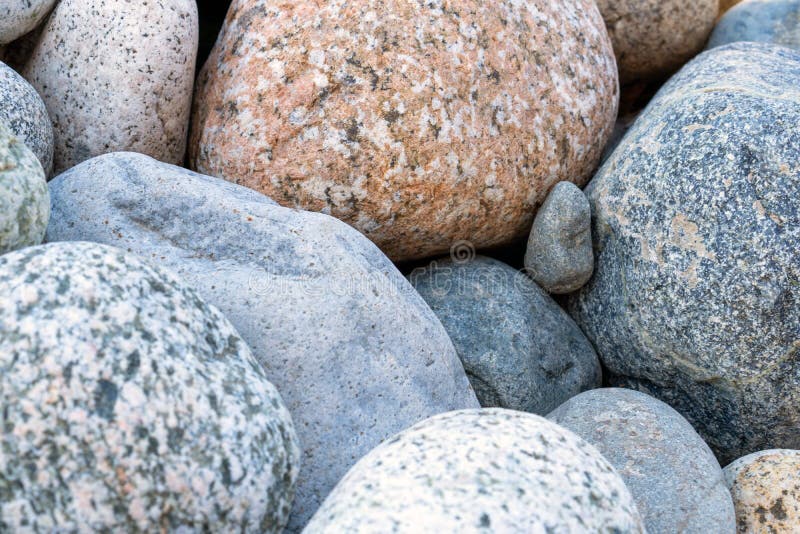 The Texture of Stones of Different Sizes and Colors. Stone Background ...