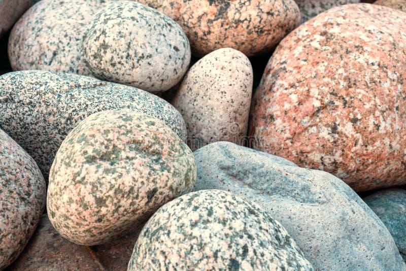 The Texture of Stones of Different Sizes and Colors. Stone Background ...