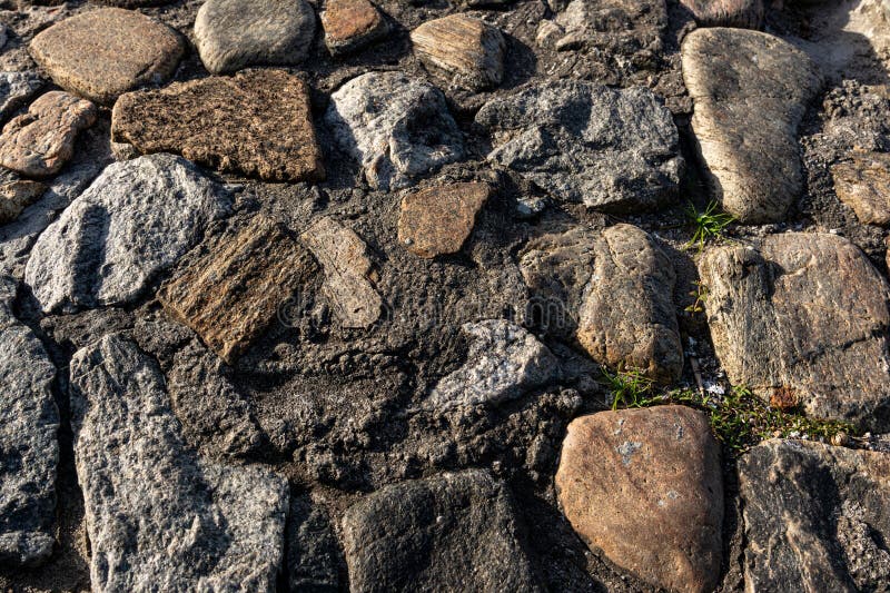 Texture of Stones on the Ground. Ancient Architecture Stock Image ...