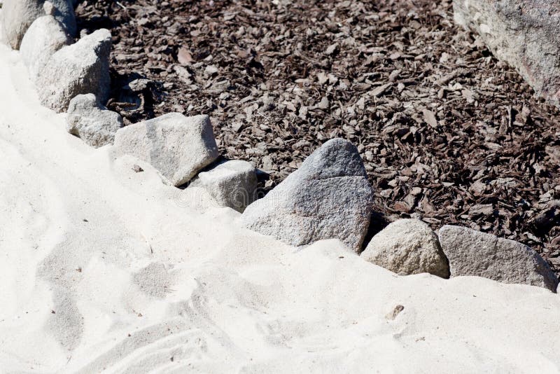 Texture of the Stones, Sand and Dry the Bark. Stock Image - Image of ...