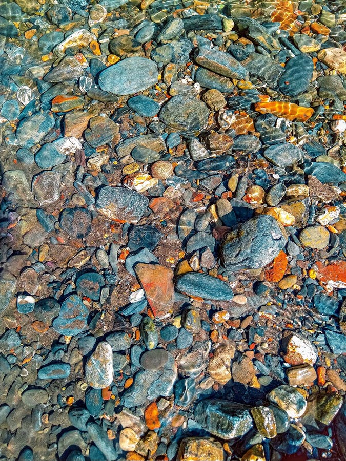 Texture of Stones Under Clear Water Stock Photo - Image of clear ...