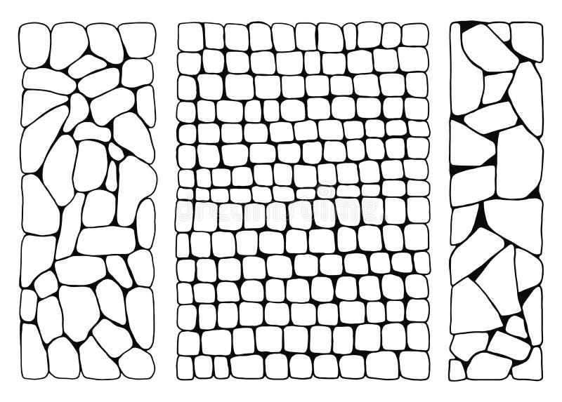 Stone Wall Texture Drawing