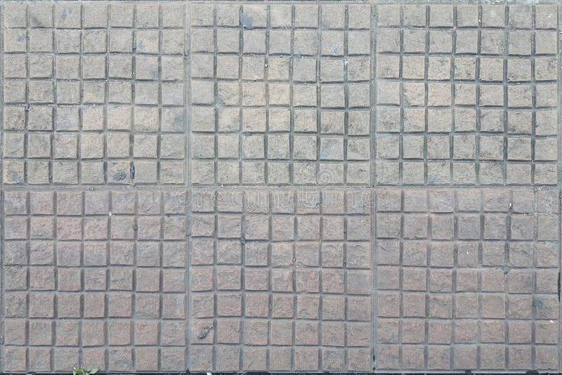The Texture of a Street Ground. Grey Square Brick Pattern Stock Photo ...