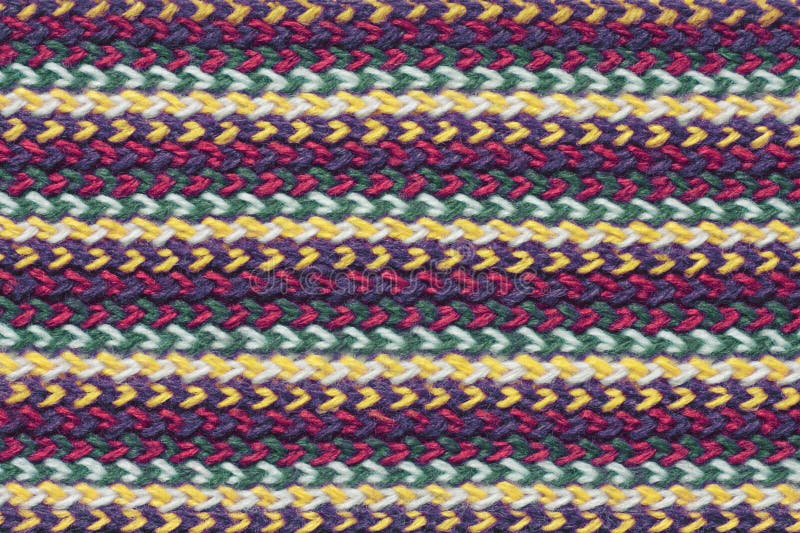 Texture of Woolen Knitting Fabric with Vertical Stripes Stock Image ...