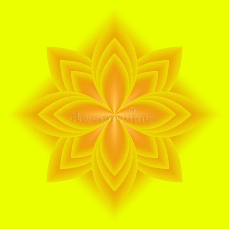 Texture with Stylized Spring Flower in Yellow Stock Vector ...