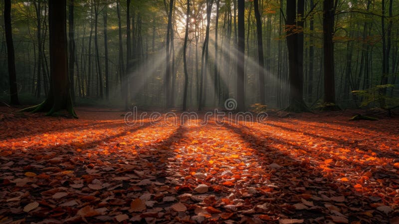 Texture of Sunlight Filtering through the Leaves Creating a Shifting ...