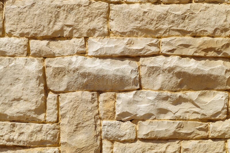 Texture of Supporting Stone Retaining Wall with Yellow Brick Stone ...
