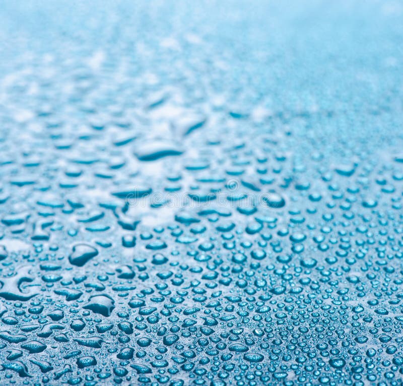Texture of Water Droplets. Water Drops Close Up. Drops on the Surface ...