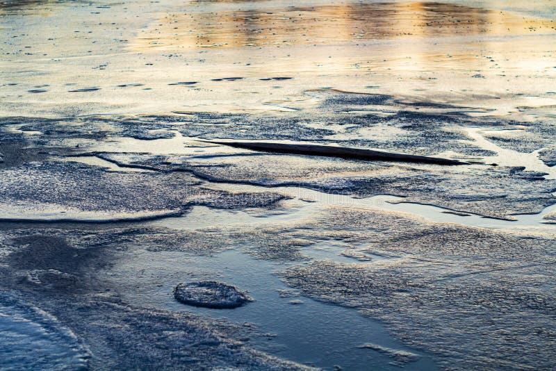 Texture of the Surface of a Frozen Lake Stock Photo - Image of surface ...