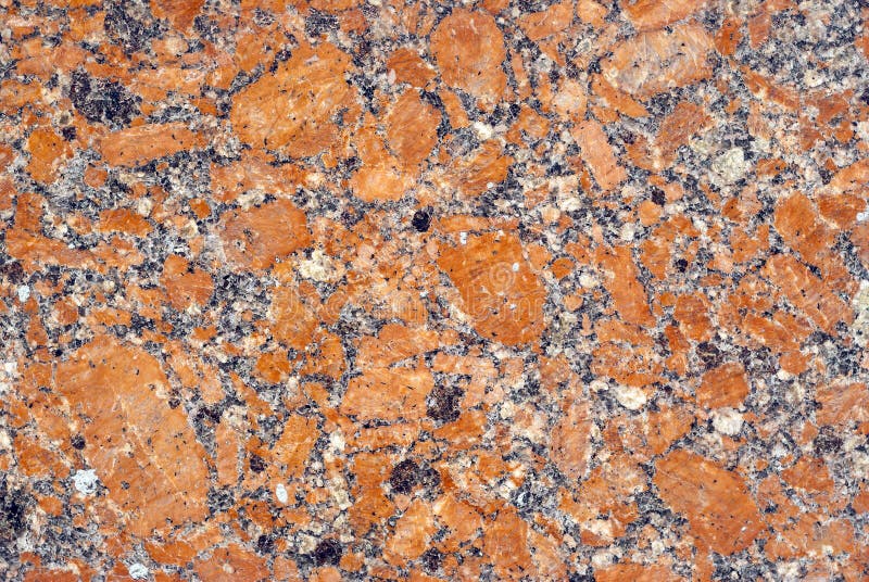 Texture - Surface of a Granite Slab with Orange Splashes Stock Image ...