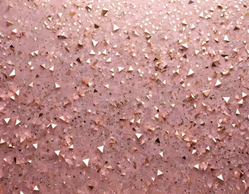 A Texture Surface with a Light Pink Base, and Scattered Gold Glitter ...