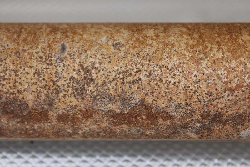 The Texture of the Surface of the Old Pipe.Macro. Stock Image - Image ...