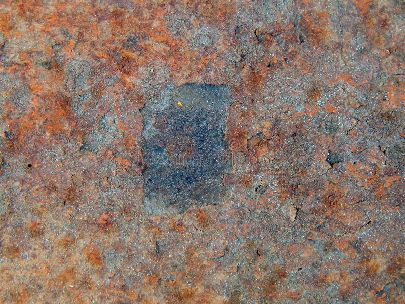 The Texture of the Surface of Rusty Iron with Shabby Paint Stock Image ...