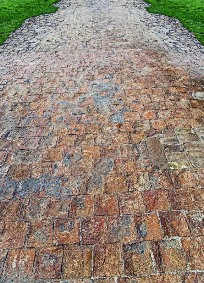 Texture and Surface on Walkway Stock Image - Image of stone, decorate ...