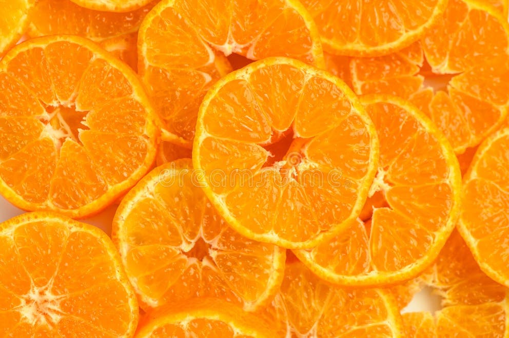 Texture of Sweet Cut Tangerines As Background Stock Photo - Image of ...