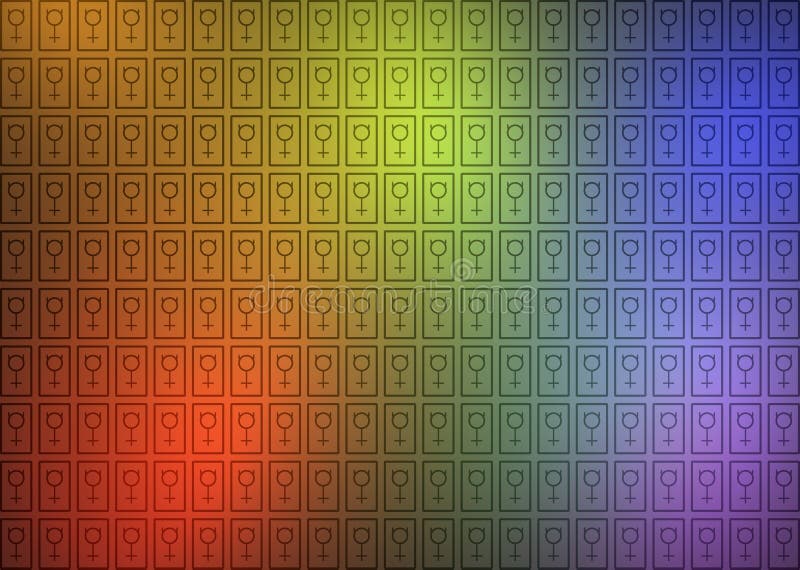 Texture with Symbol of Planet Mercury in Rectangle, Showy Background ...