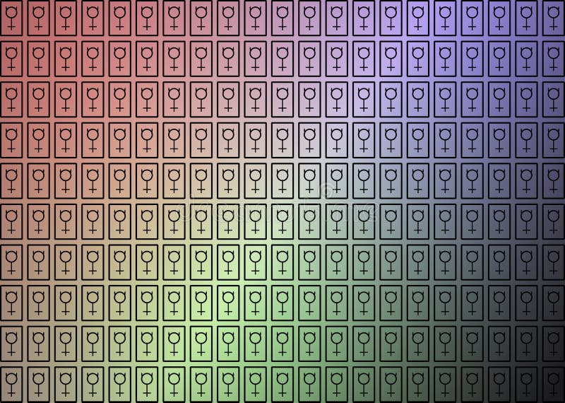 Texture with Symbol of Planet Mercury in Rectangle, Showy Background ...