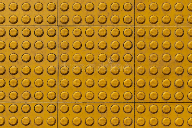 Texture Tactile Paving Orange Background Outdoor Stock Photo - Image of ...