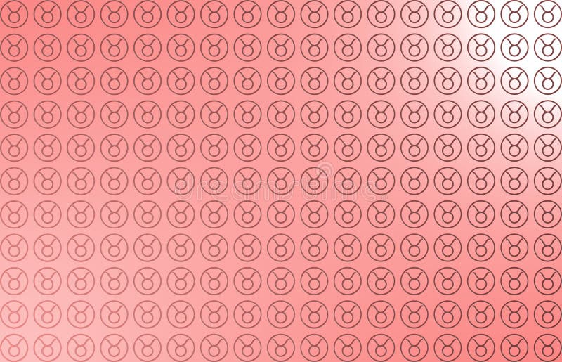 Texture with Taurus Symbol in Circle, Showy Background, Fantasy Deep ...