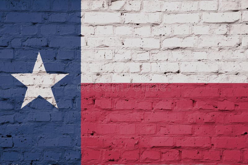 Texture of Texas Flag of on a Wall. Stock Illustration - Illustration ...