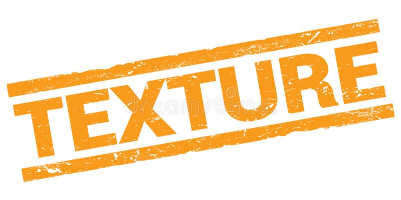 TEXTURE Text on Orange Rectangle Stamp Sign Stock Illustration ...
