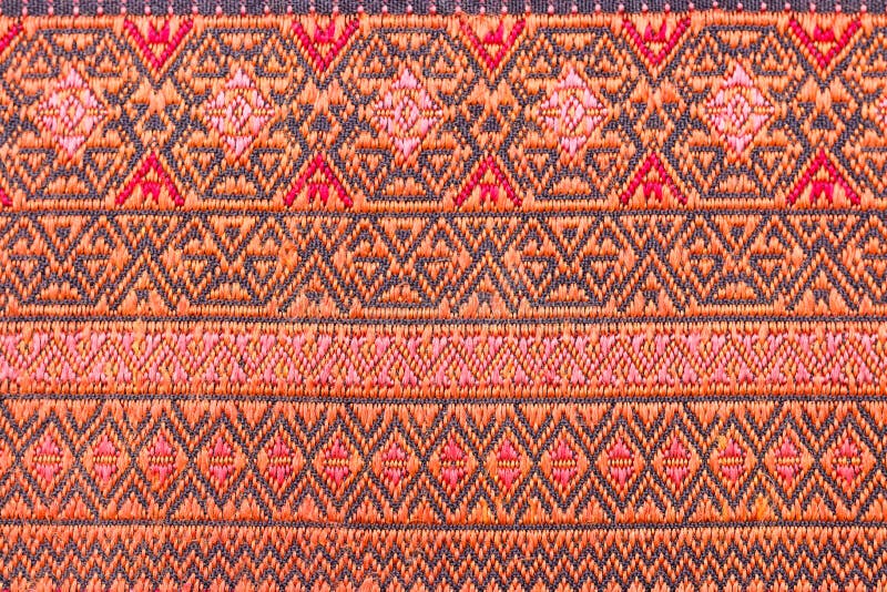 Texture of Thai Silk Pattern Stock Photo - Image of native, fashion ...