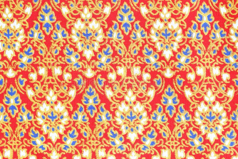 Texture of Thai Style Cloth Stock Photo - Image of textile, colorful ...