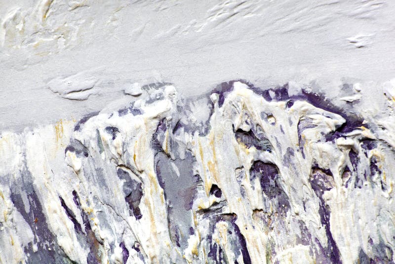 The Texture of Thick Paint in Cold Colors Stock Image - Image of chaos ...
