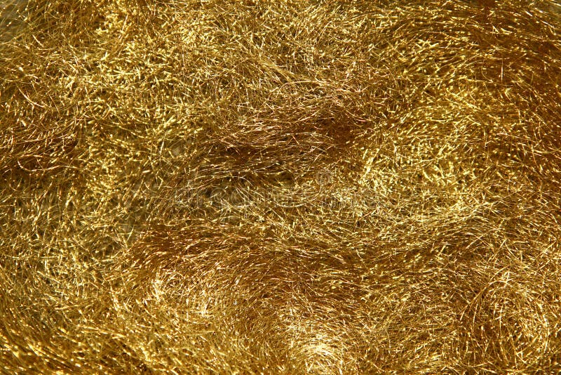 Texture of Thin Gold Metal Wire Suitable for Luxurious Design Stock ...